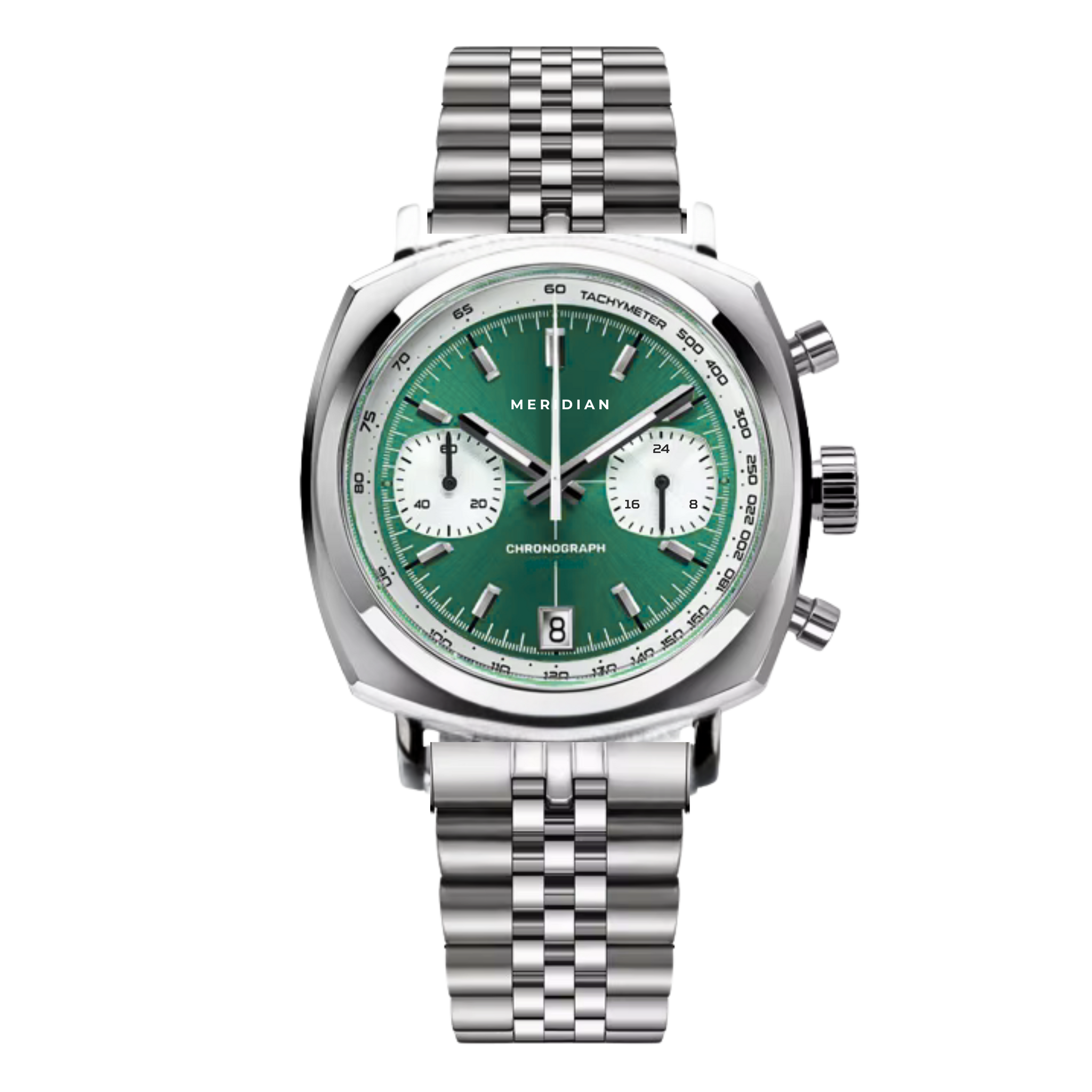 Chrono // Silver & Green